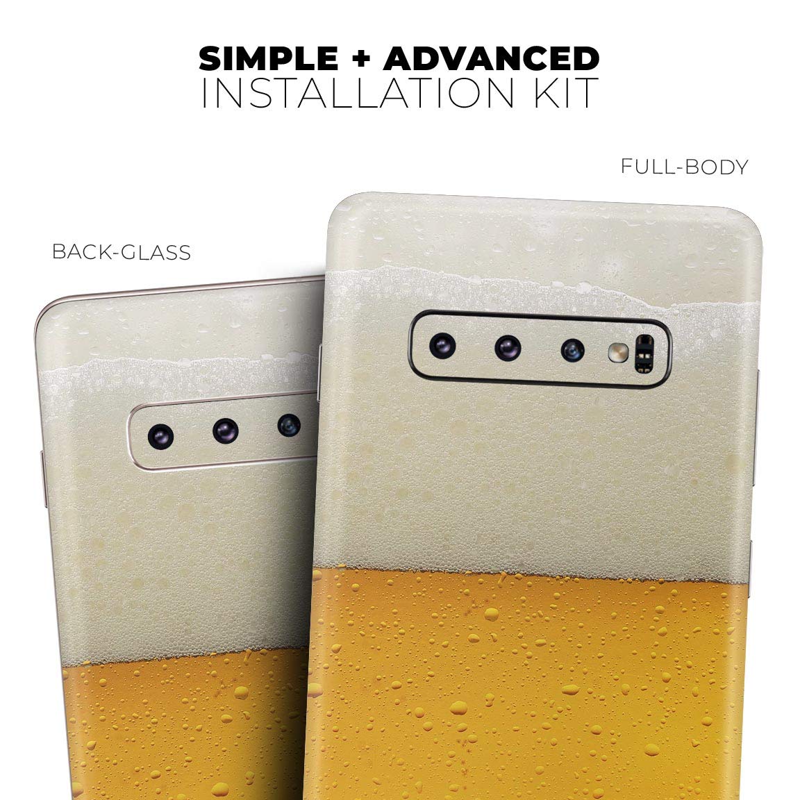 DesignSkinz Cold Beer Protective Vinyl Decal Wrap Skin Cover Compatible with The Samsung Galaxy S20 (Screen Trim & Back Glass Skin)