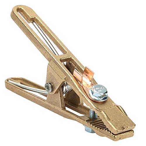 260/300/500A Brass A-shape Ground Welding Earth Clamp Welder Earth Ground Cable Copper Grip Clip Clamp for Welding Machine (260A)