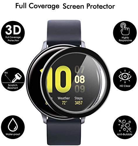P22 Smartwatch Screen Protector, Lamshaw [3 Pack] 3D Full Coverage PET Film Compatible for KALINCO P22 Smartwatch/Rinsmola P22D 2021 Smartwatch/Popglory P22 / CanMixs P22 Smartwatch (3 Pack)