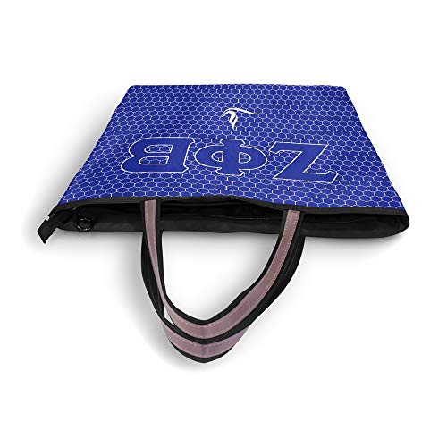 BBGreek Zeta Phi Beta Paraphernalia - Market Tote or Shoulder Bag - Honeycomb - Official Vendor