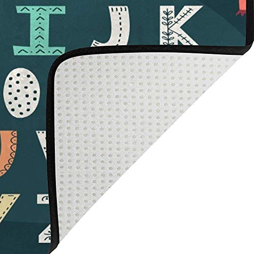 Generic Soft Rug Large Area Rugs, Dinosaur Funny Letters Comfortable Indoor Carpet, Baby Play Mat for Living Room Bedroom Nursery Home Decor Floor Mat 72 X 48 Inch…, Multi