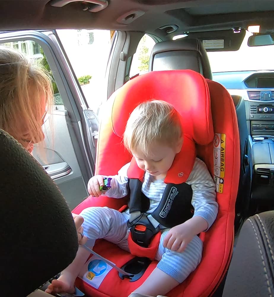 Safe Anti-Escape – Winner, Baby Products Association Innovation Award. Crash tested UN ECE R44 / UN ECE R129. Stop Wriggling Out, Stop Driver Distraction