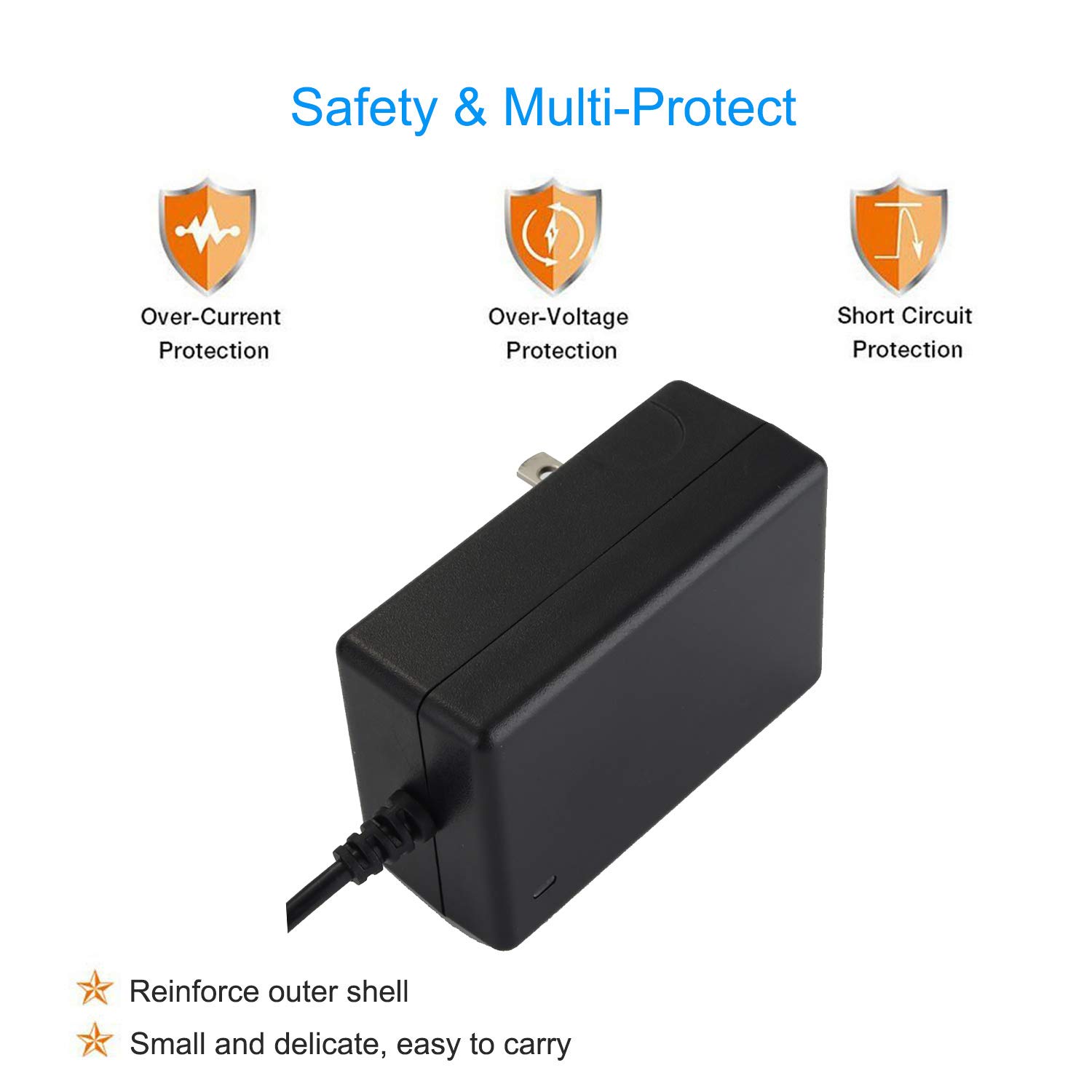 COOLM AC 100-240V to DC 6V 2.5A 2500mA Power Adapter 15W Chrager