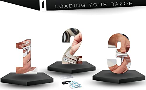 30 Feather FHS-10 Japanese Steel Razor Blades - Refill for OneBlade Core, Hybrid, & Genesis Razors - Single Blade Razor