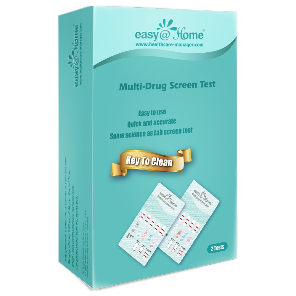 2 Pack Easy@Home 12 Panel Instant Drug Test Kits including BUP, sensitive OPI 300 - Testing Marijuana (THC), BUP,COC,MOP/OPI300, AMP,BAR,BZO,MDMA,MET/mAMP, MTD, OXY,PCP #EDOAP-6125B EXP 2024-10-18