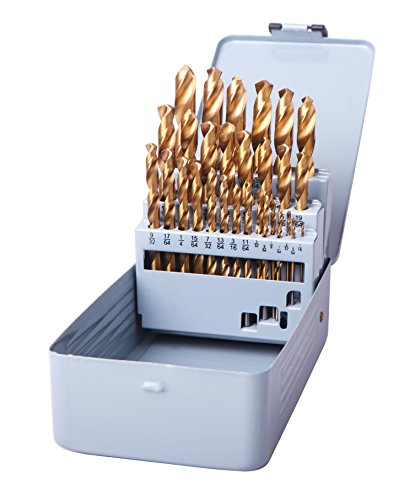 29PCS Drill Bit Set HSS Titanium Multi Bits Twist Metal Tools 135 Split Point