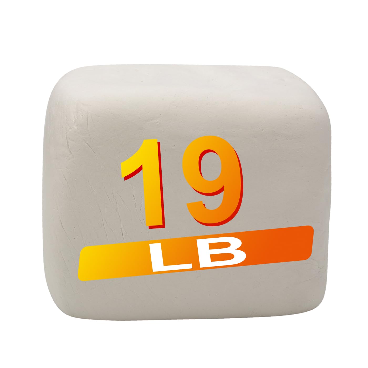 19 lbs Natural Air-Dry Clay, Air-Hardening Modeling Clay, Pottery Clay, Baking Clay, Self Hardening Pottery Clay, All-Purpose Modeling Clay, White