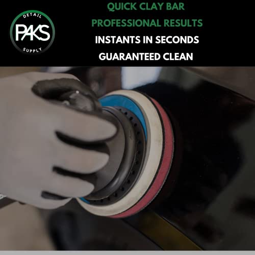 Paks Clay Bar Pad - Medium Grade - DA 6'' Orbital Synthetic Clay Bar Disk - Premium Surface Clay Disk Prep Pad - 1 Piece - Magic Clay Bar Debris Remover - Polisher Pad for Car Detailing