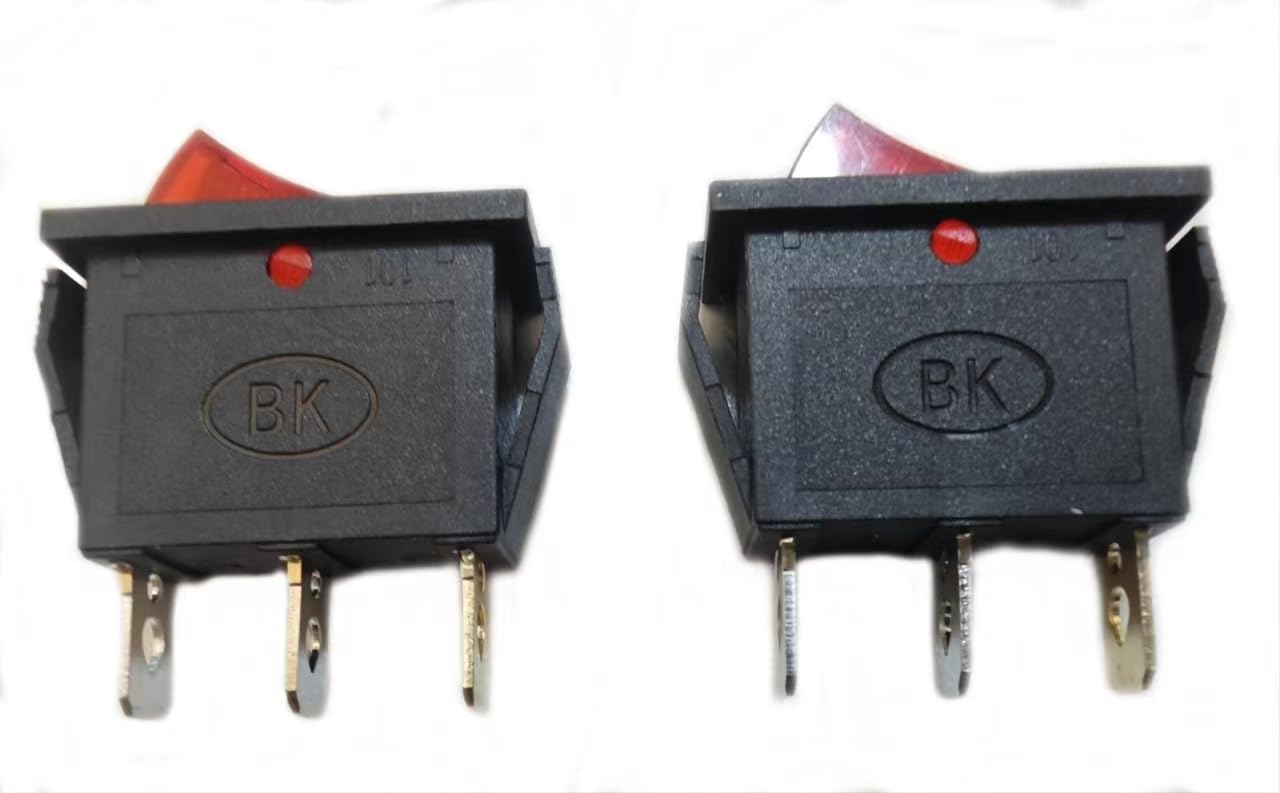 120927-24 120 Volt Rocker Switch Lighted On Off for Electric Fireplaces FMI Desa (2PCS )