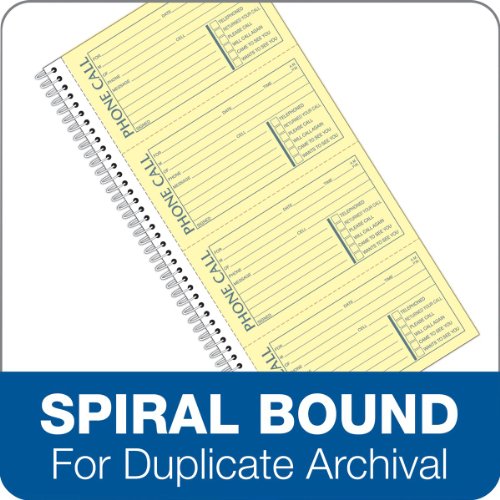 Adams Recycled Phone Message Book, 2-Part Carbonless, 4 Messages per Page, 400 Sets/Book (SC1154R) , White
