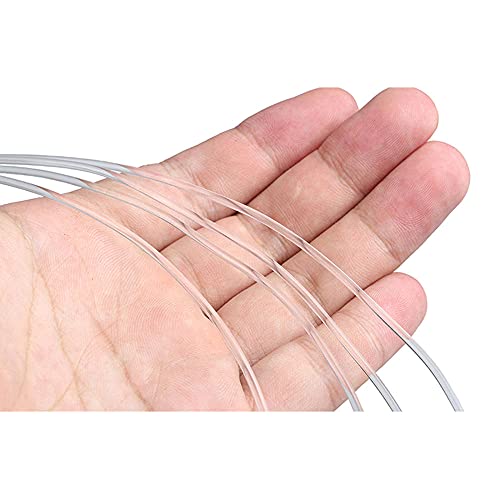 MSNJ 3D Printer Filament 1.75mm, PMMA Acrylic Material, White Pure and Transparent, High-Transmittance Glass Optical Lens-Transparent