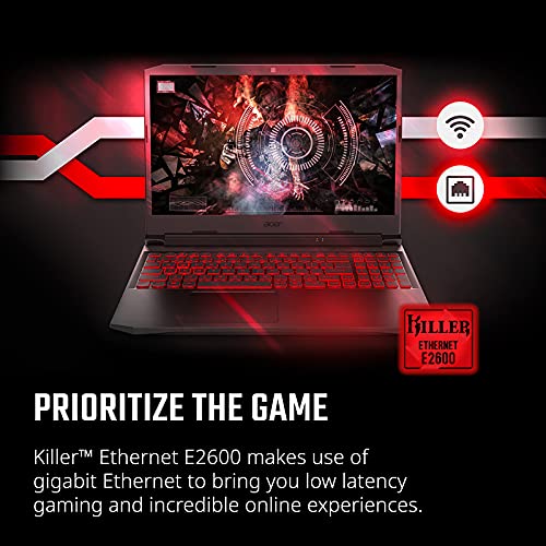 Acer Nitro 5 AN515-55-53E5 Gaming Laptop | Intel Core i5-10300H | NVIDIA GeForce RTX 3050 GPU | 15.6" FHD 144Hz IPS Display | 8GB DDR4 | 256GB NVMe SSD | Intel Wi-Fi 6 | Backlit Keyboard