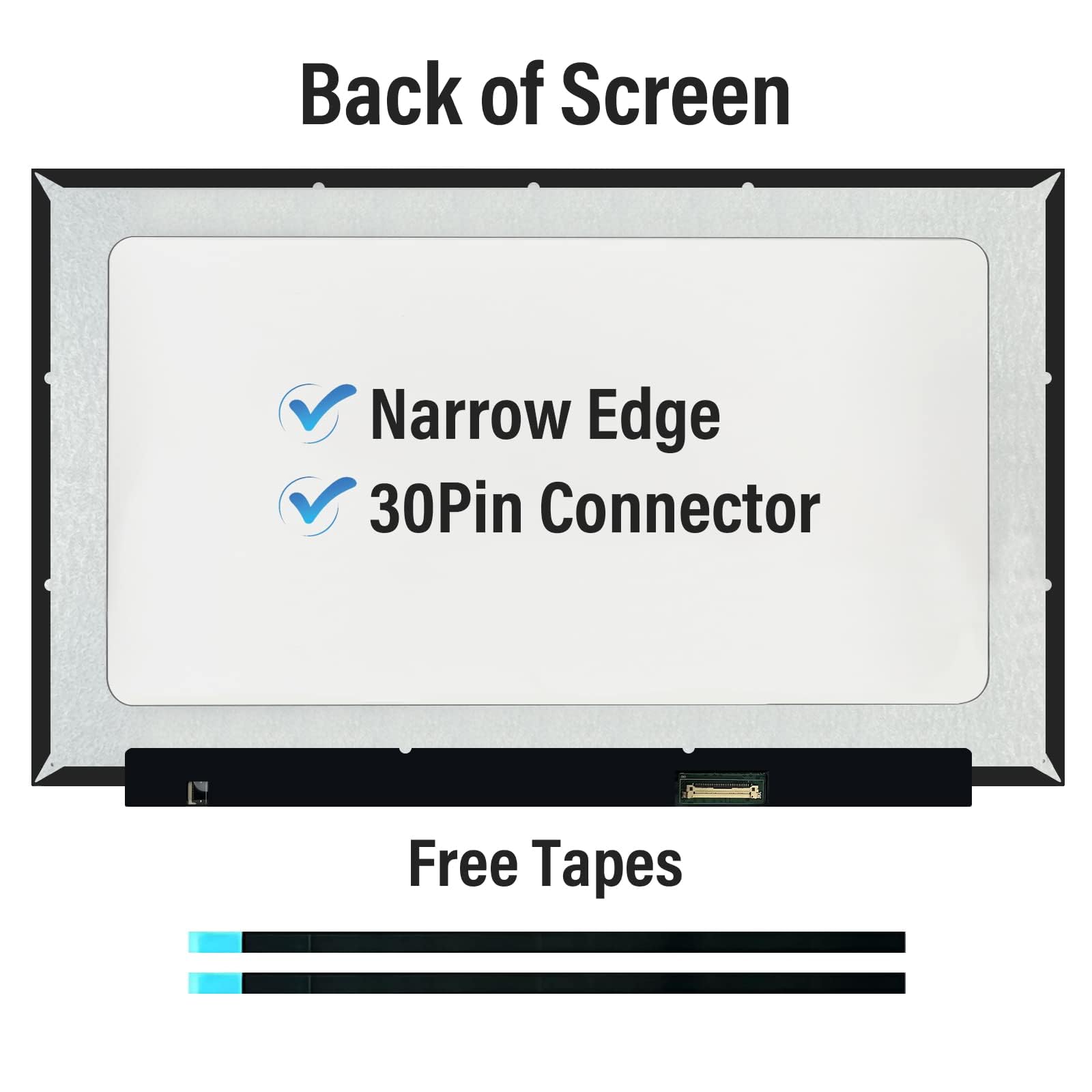 TFTcenter Screen Replacement for HP Elitebook 840 G7,840 G8, 845 G7, P/N M07093-001, M07092-001, M36315-001 14.0" FHD 1080P IPS LCD LED Laptop Display Panel with Tape