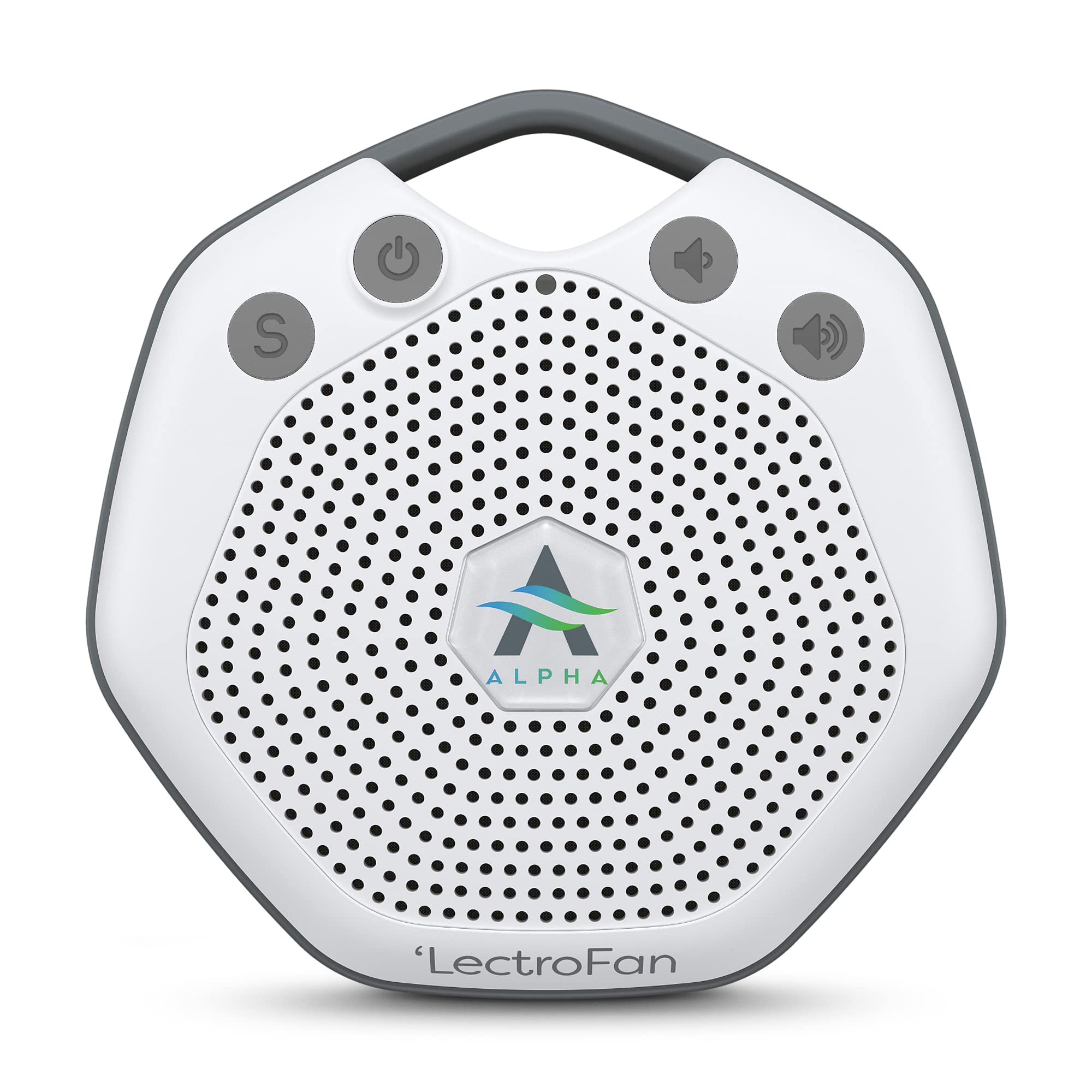 Adaptive Sound Technologies LectroFan Alpha Portable Sleep Sound Machine with 7 Soothing Non-Looping Guaranteed Sounds with Fan, Heartbeat & White Noise for Babies Toddlers & Adults
