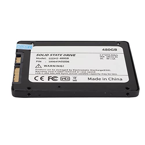 2.5in Drive, DC 5V 0.95A Compact Portable SATA3SSD for Desktop Computer for Laptop for PC