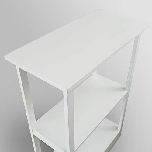 Casual Home Adams Bookcase Sliding Track, Concealment Furniture, White