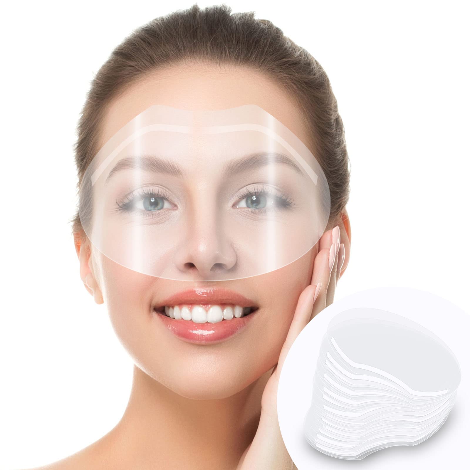 30 PCS Shower Face Eye Shields,Clear Visors Eye Protector Makeup Protective Eyebrow Shower Visor for Eyelash Extensions Eye Surgery Eyelid Surgery Lash Aftercare for Salon Supplies Eyelash Extensions