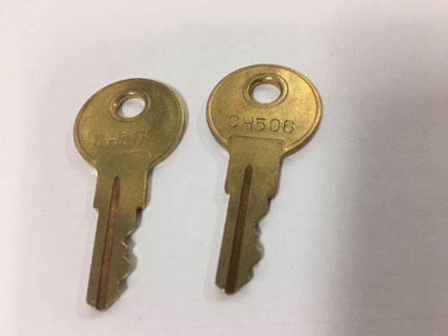 2 Pcs of Cut Keys Code CH506 RV Compartment Lock Truck Tool Box Keys Cargo