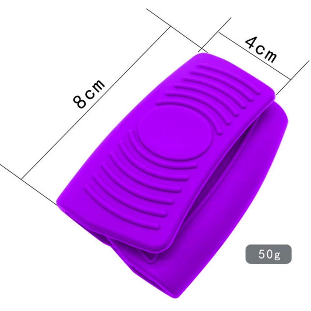 2 Pairs Silicone Assist Handle Holder Grip,Heat Resistant Scald-Proof Insulated Sleeves Cover Tools for Hot Frying Pans, Griddles, Skillets, Oven Trays (Model-1)
