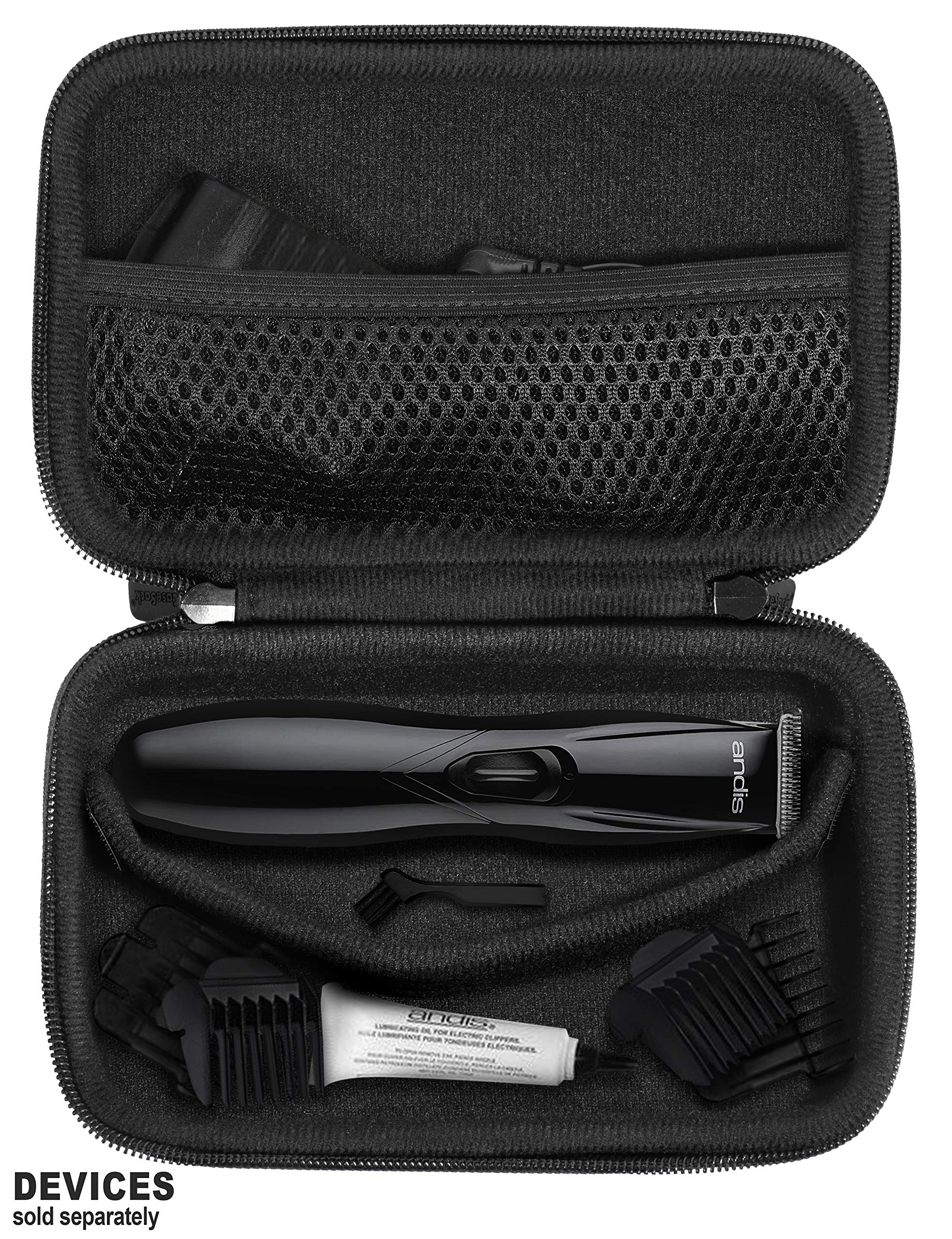 CaseSack Trimmer Case for Andis Slimline Pro Li T-Blade Trimmer, Wahl Stainless Steel Lithium Ion+, Ion 2.0+ Beard and Nose Trimmer Model 9818