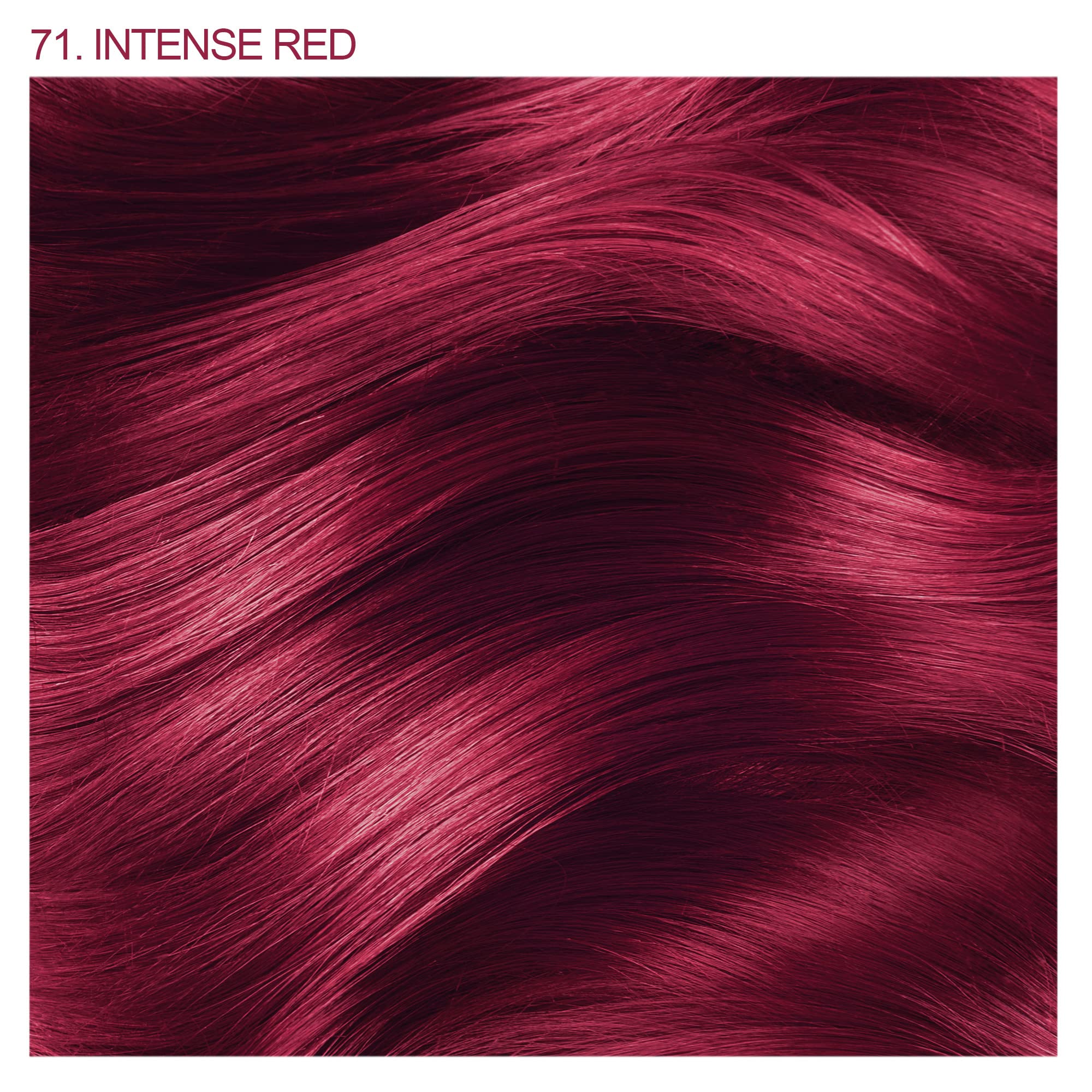 Adore Semi Permanent Hair Color - Vegan and Cruelty-Free Red Hair Dye - 4 Fl Oz - 071 Intense Red (Pack of 1)