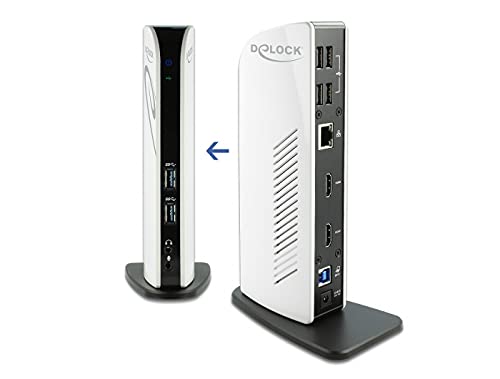 Delock USB Docking Station Dual HDMI Full HD/USB 3.2 / LAN/Audio
