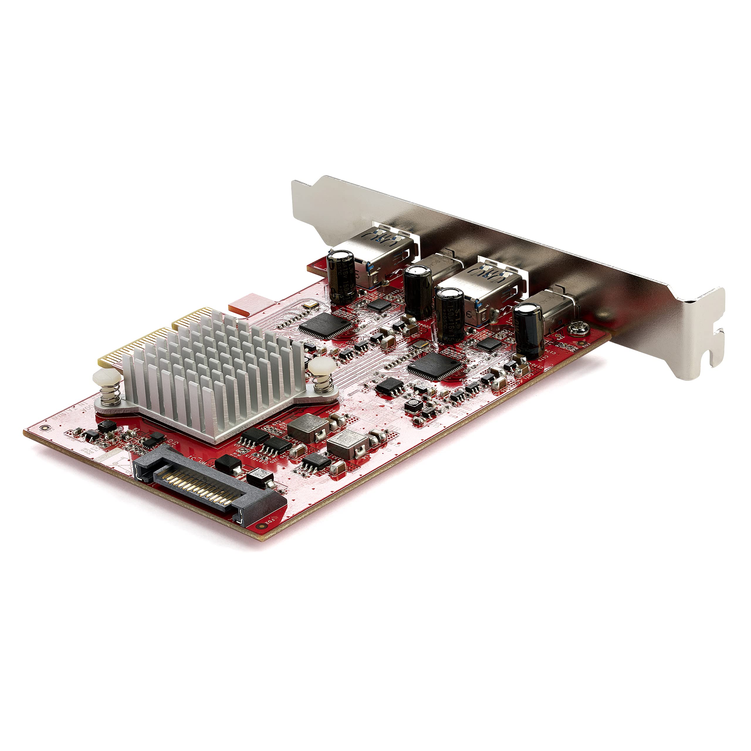 StarTech.com 4-Port USB PCIe Card - 10Gbps USB PCI Express Expansion Card w/ 2 Controllers - 2X USB-C & 2X USB-A Ports (USB 3.2 Gen 2) - USB/USB-C PCI-e Card - Full Profile, TAA (PEXUSB312A2C2V)