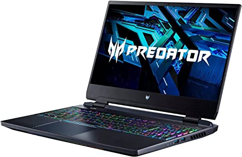 acer Predator Helios Gaming Laptop 2023 Newest, 15.6" FHD 165Hz Display, Intel Core i7-12700H, 32GB DDR5 RAM, 2TB SSD, NVIDIA GeForce RTX 3060 Graphics, Bluetooth, Wifi6, Windows 11 Home, Black