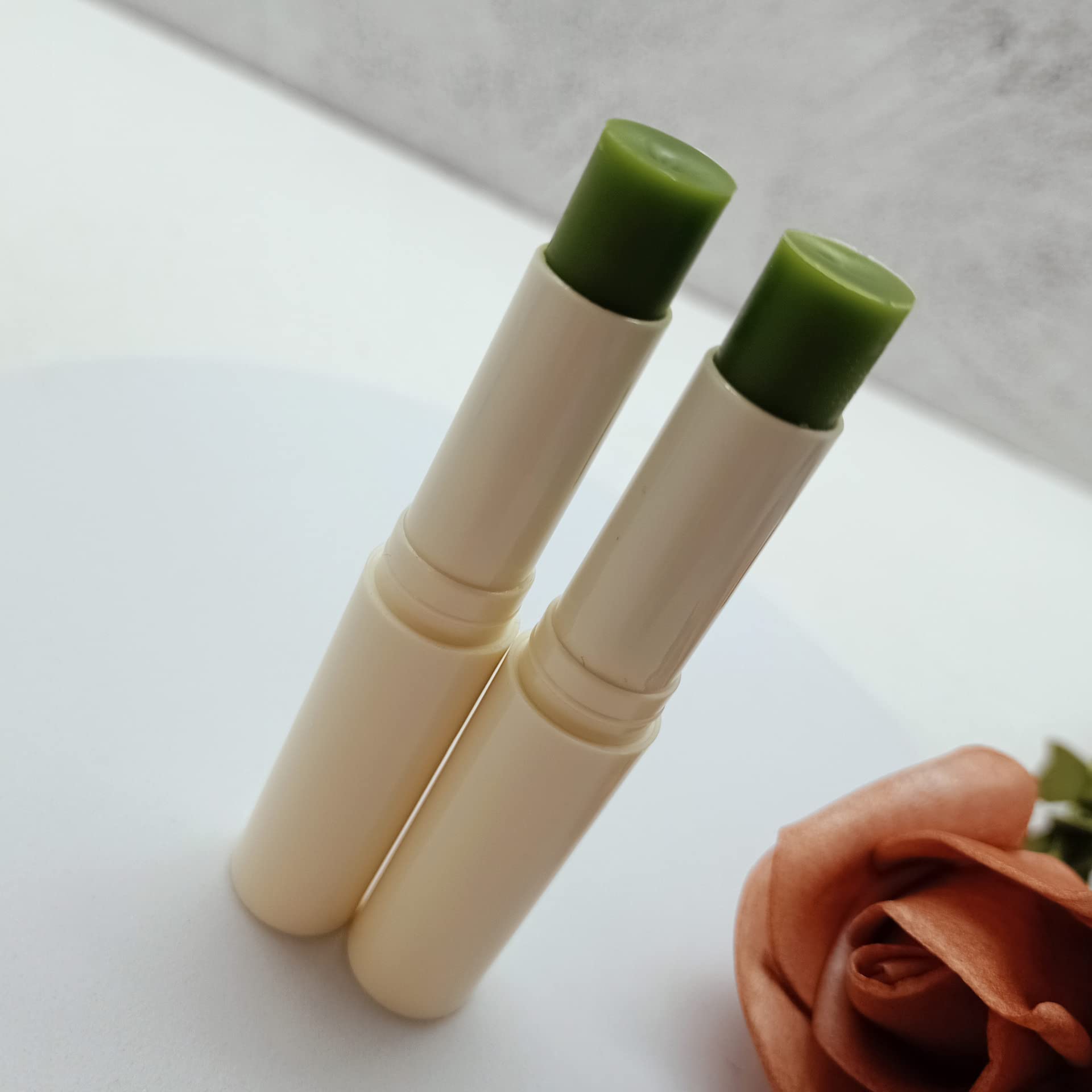 2PC Lip care Of Lips Pink Fresh Lightening Bleaching Cream Treatment Remove Dark Smoke Lips lip oil Green 2 Count (Pack of 1)
