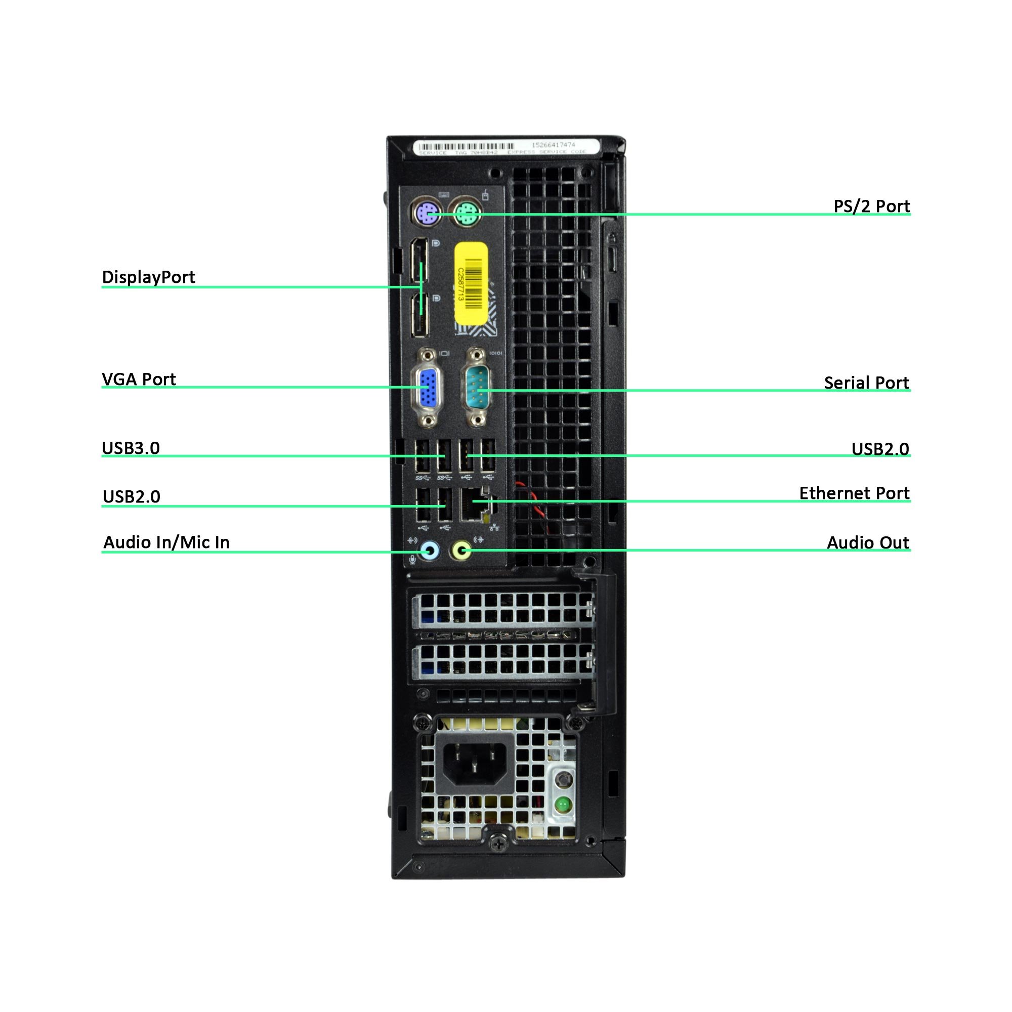Dell OptiPlex 7020-SFF, Core i7-4770 3.4GHz, 16GB RAM, 480GB Solid State Drive, DVDRW, Windows 10 Pro 64bit, (Renewed)