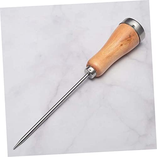 2pcs Remove ice from Refrigerator Round ice Scraper Bartender ice Remover ice Pick Stainless Steel Shovel deicing Scoops defrost Shovel deicer ice ax Tool monodent ice Cubes Bamboo