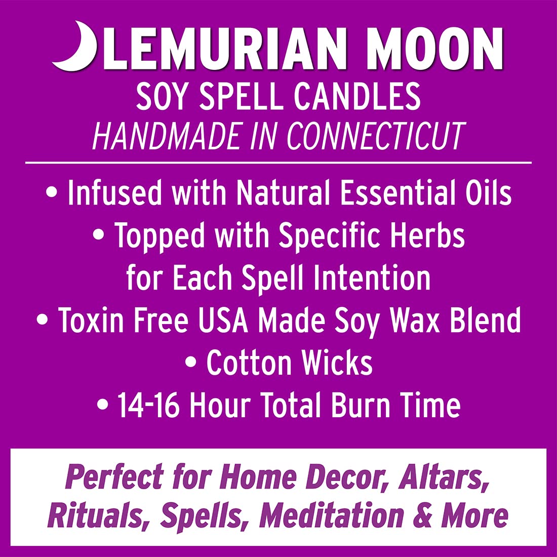 Prosperity Green Spell Candle | Cinnamon Infused, Topped with Money Herbs | Lemurian Moon Soy Candle for Spells & Rituals