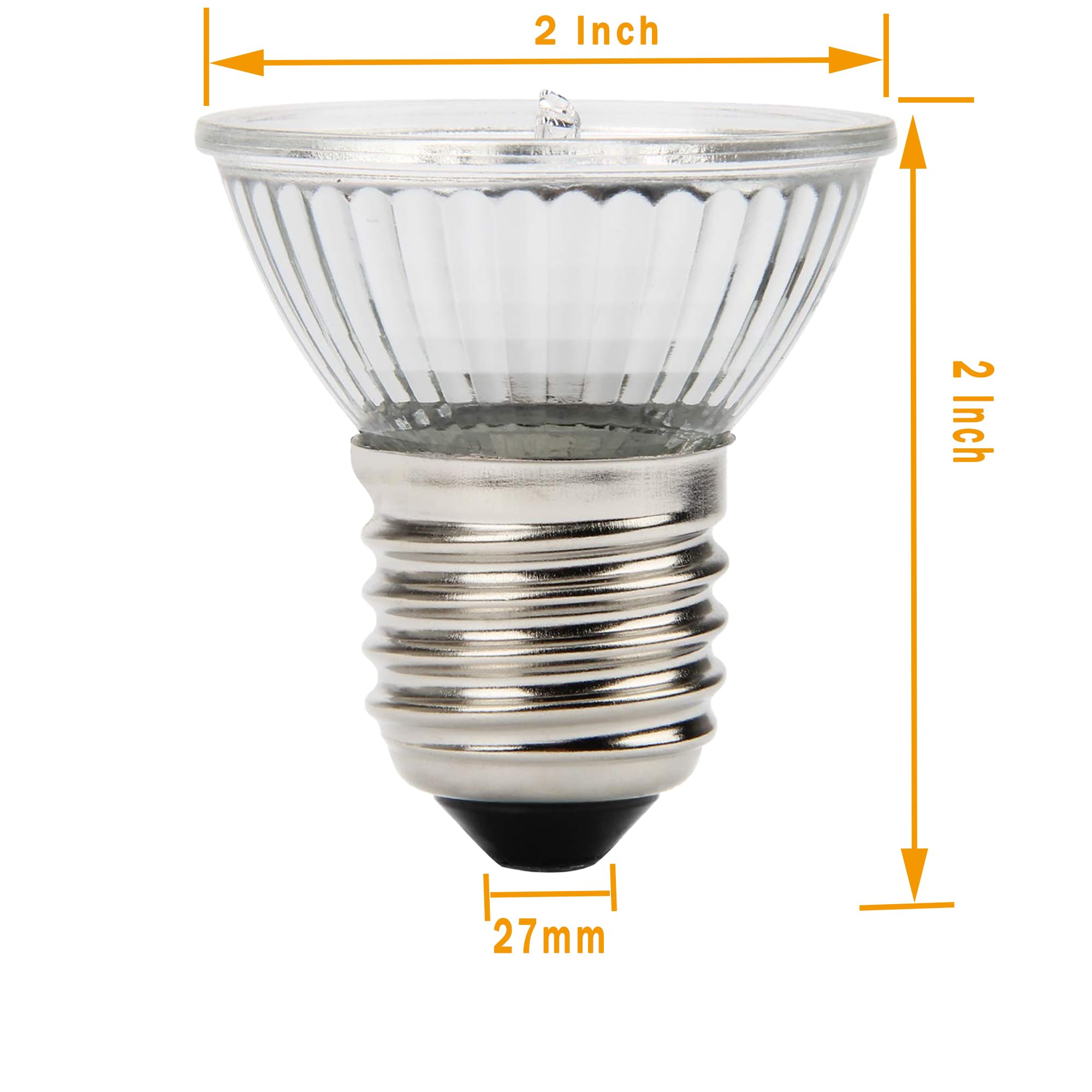 2 Pack Heat Lamp 25W,Basking Spot Simulated Natural Sunlight Heating Lamp Bulb, Heat Emitter UVA Heat Lamp Bulb for Reptile Chickens Pet Brooder Lizard Turtle