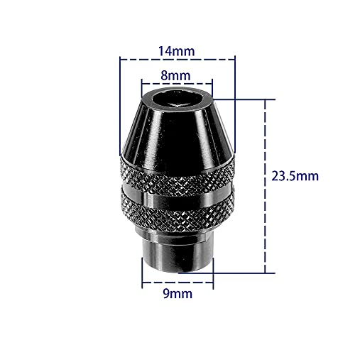 2Pcs Multi Quick Change Keyless Chuck Replacement for Dremel 4486 Rotary Tools 3000 4000 7700 8200