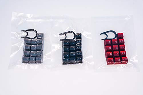 Cherry MX Key Switch FPS Backlit keycap Gray 13 Keys, Used for Corsair Gaming Keyboard! (Black)