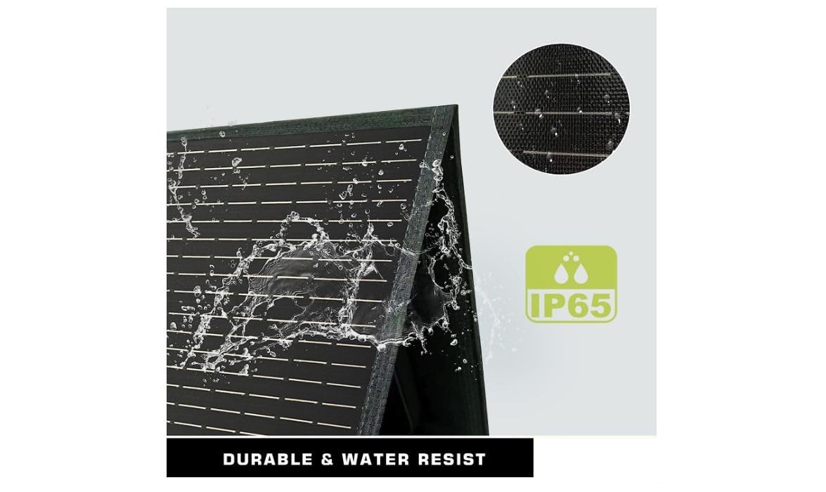 110W Portable Solar Panel for Portable Power Station & Foldable Solar Panels Cell Solar Charger Power Equipment for Outdoor Camping Fishing RV Outdoor