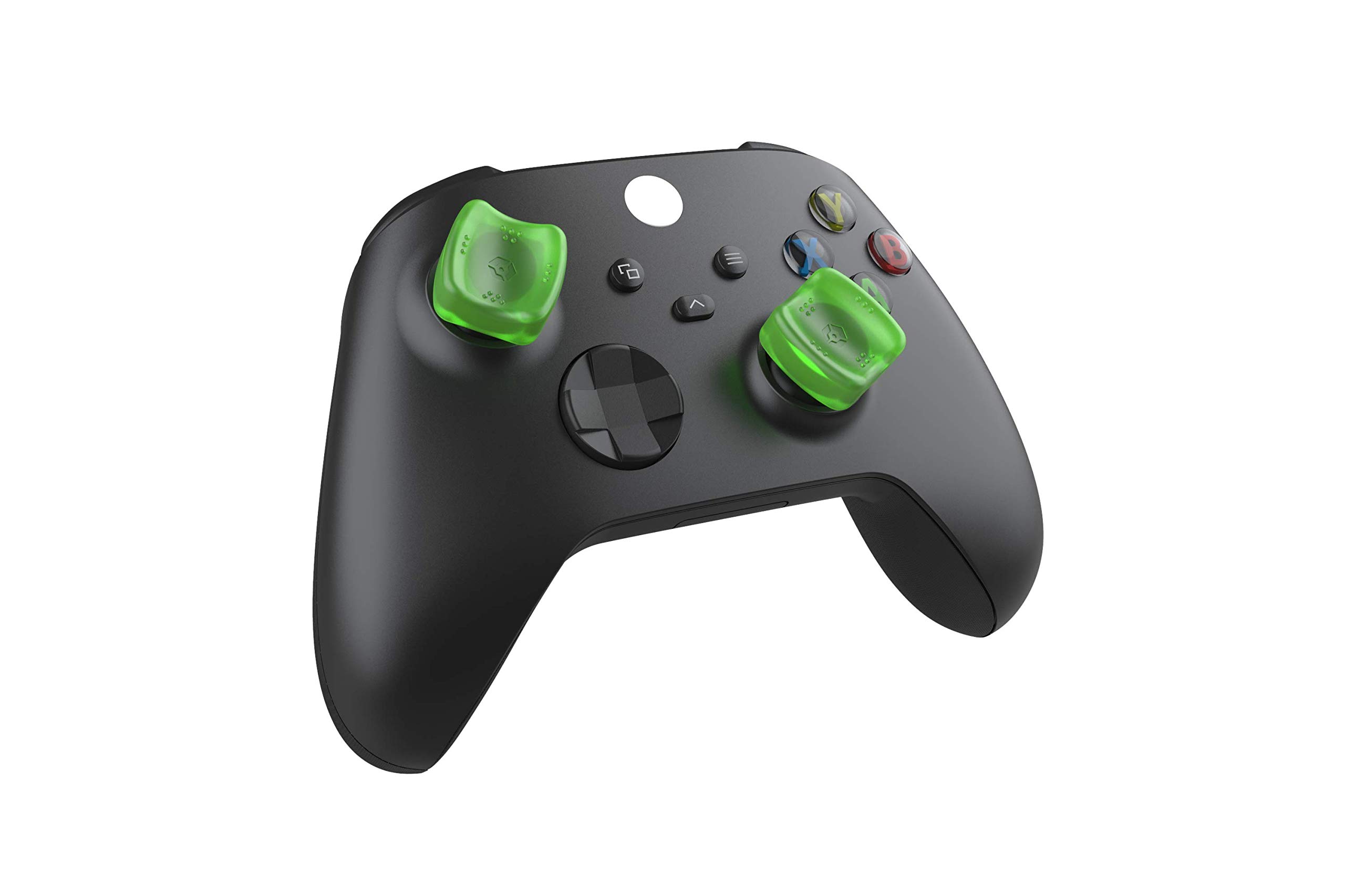 Gioteck STGX Thumb Grips Xbox Series X/S - Silicone Plugs/Caps/Protector for Xbox X/S Joysticks Grips - Non-Slip - Aim Aid - Green