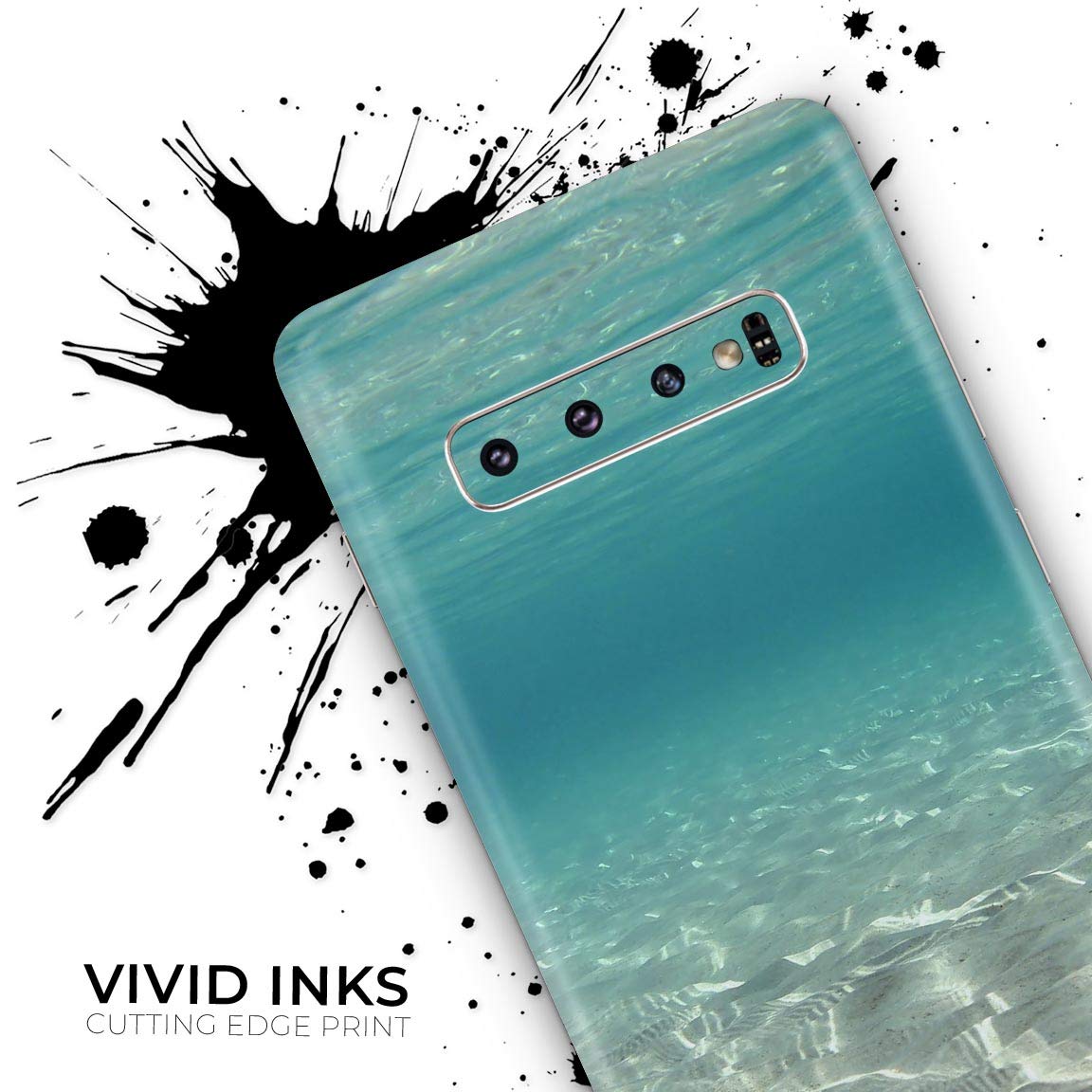 DesignSkinz Under The Sea Scenery Protective Vinyl Decal Wrap Skin Cover Compatible with The Samsung Galaxy S20 (Screen Trim & Back Glass Skin)