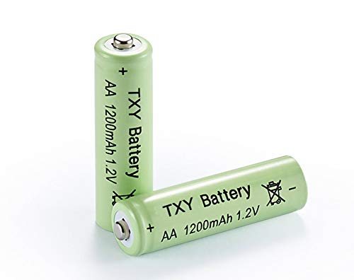 TXY AA Rechargeable Batteries 1200mAh Ni-MH Low Self Discharge More Than 500 Rechargeable Times AA Battery (4Pcs/Pack)