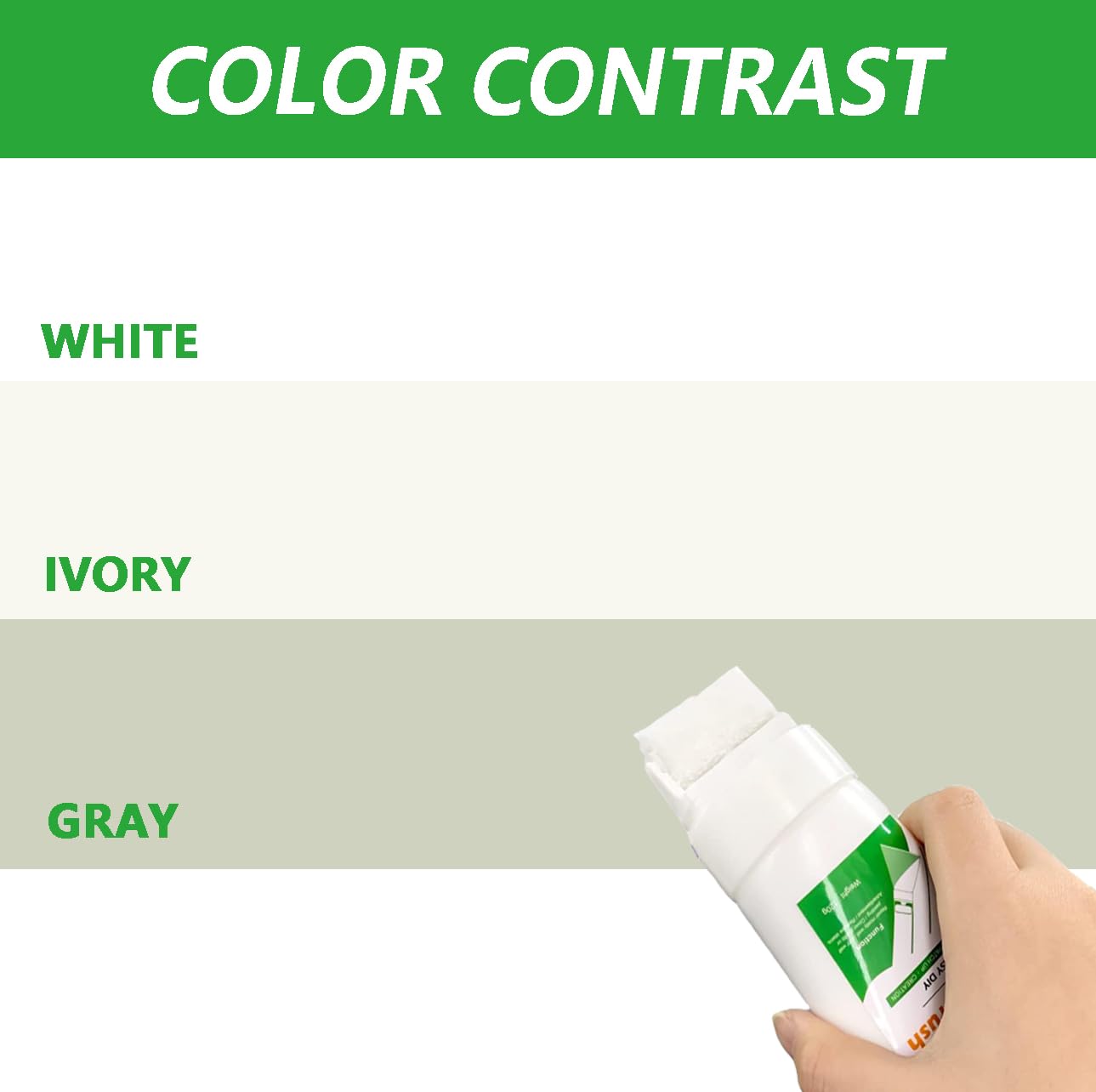 White Paint for Wall Touch up Paint for Walls Repair Tool,Paint Roller Brush for Walls Repair Tool,Suitable for Repairing The Wall with Latex Paint,Flat,Ceiling Wall,Water Based (1pcs, White)