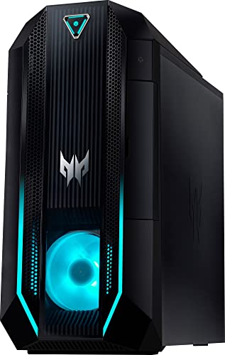 Acer Predator PO3-630 Gaming Desktop PC (Intel i7-11700 8-Core, 128GB RAM, 2x8TB PCIe SSD RAID 1 (8TB), GeForce RTX 3070, WiFi, Bluetooth, Backlit KB, HDMI, USB 3.2, Display Port, Win 11 Pro)