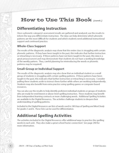 180 Days™: Reading, Vocabulary/Language for 6th Grade Practice Workbook for Classroom and Home, Cool and Fun Practice Created by Teachers (180 Days of Practice)