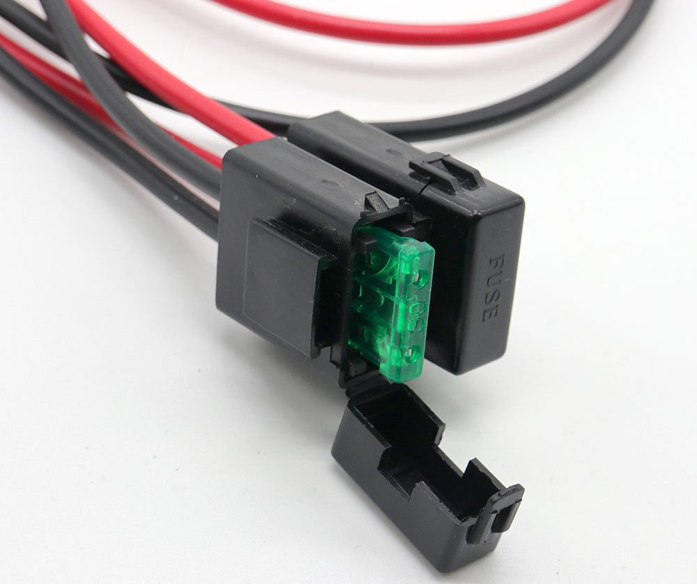 30A 1M Fuse 4 PIN Short Wave Power Supply Cord Cable for ICOM IC-7000 FT450 FT950