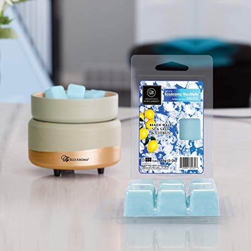 Coco-Soy Organic Wax Melts Perfume-Grade Essential Oils Extracted Natural Flowers Plants Coconut Soy EcoWax Aromatherapy Botanical Collection - Velvet Rose 1-Pack 6 Cubes