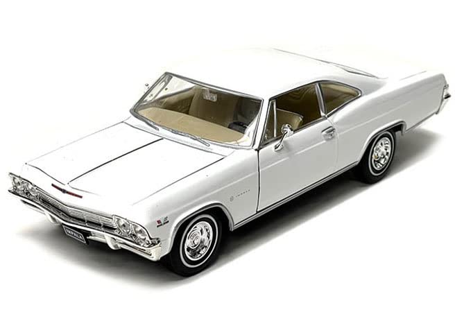 1965 Chevy Impala SS 396 White NEX Models 1/24 Diecast Model Car by Welly 22417W-WH