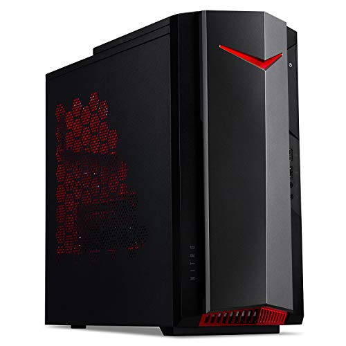 Acer Nitro 50 Gaming Desktop, 10th Gen Intel Core i5-10400F 6-Core Processor, GeForce GTX 1660 Super, 8GB DDR4, 512GB NVMe M.2 SSD, Intel WiFi 6, Keyboard and Mouse, N50-610-UR15