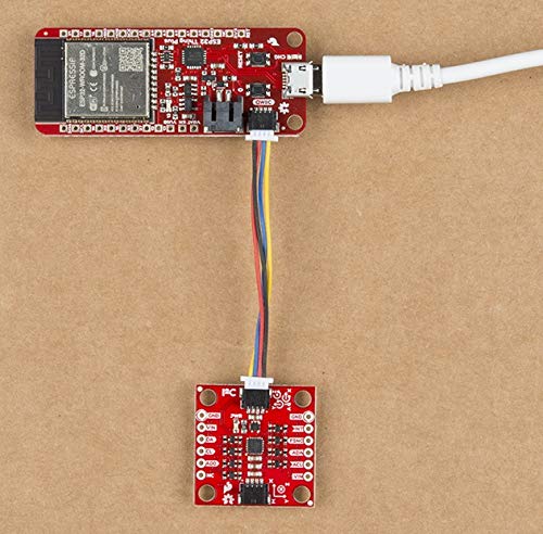 SparkFun 9DoF IMU Breakout w/Qwiic Cable Kit Bundle-ICM-20948 Low Power I2C & SPI Enabled 9 axis Motion Tracking Logic Shifter GPIO pins Digital Motion Processor Accelerometer Gyroscope Magnetometer