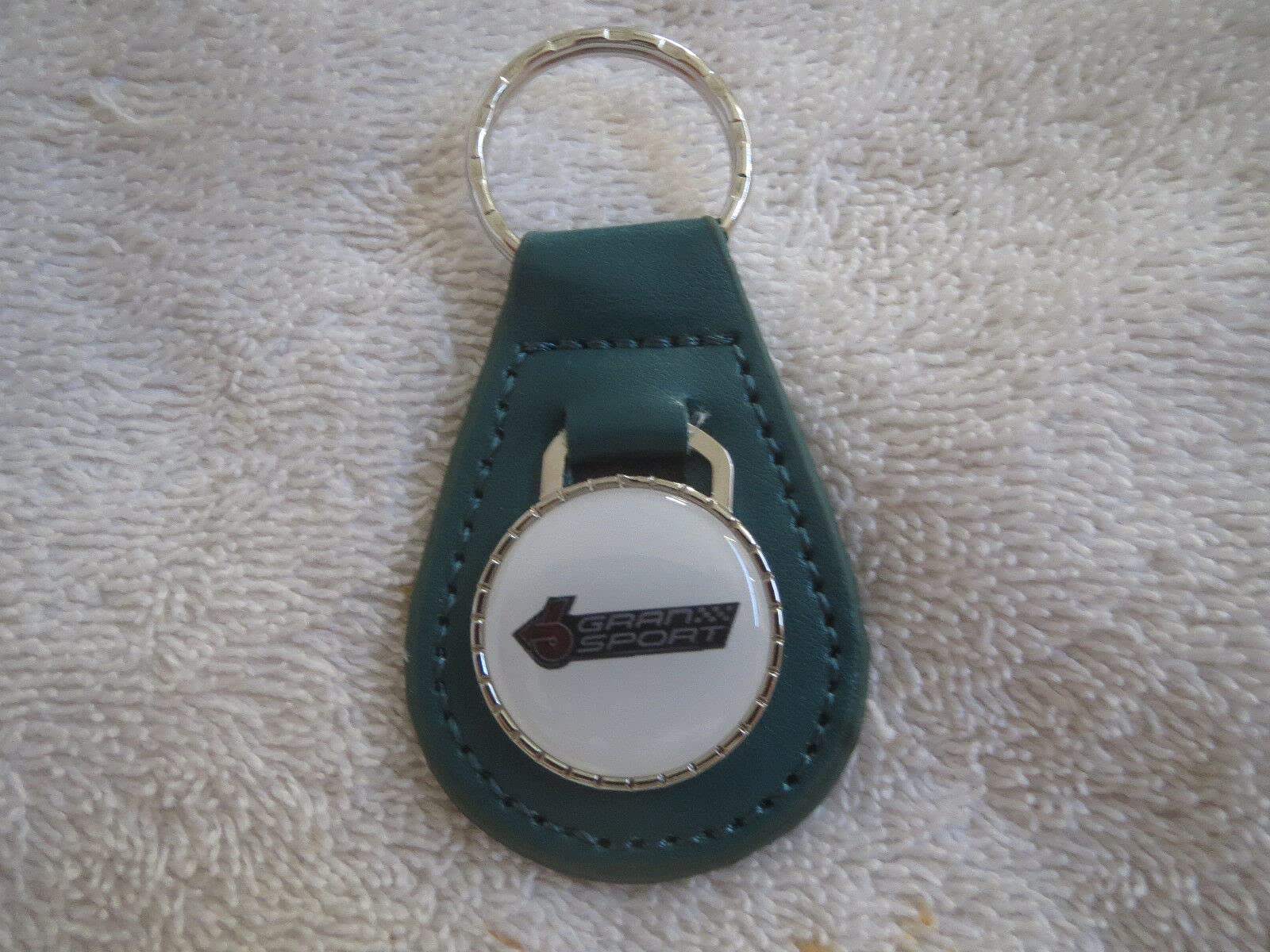 1982-1987 REGAL GRAN NATIONAL GRAN SPORT LOGO LEATHER KEYCHAIN - TEAL