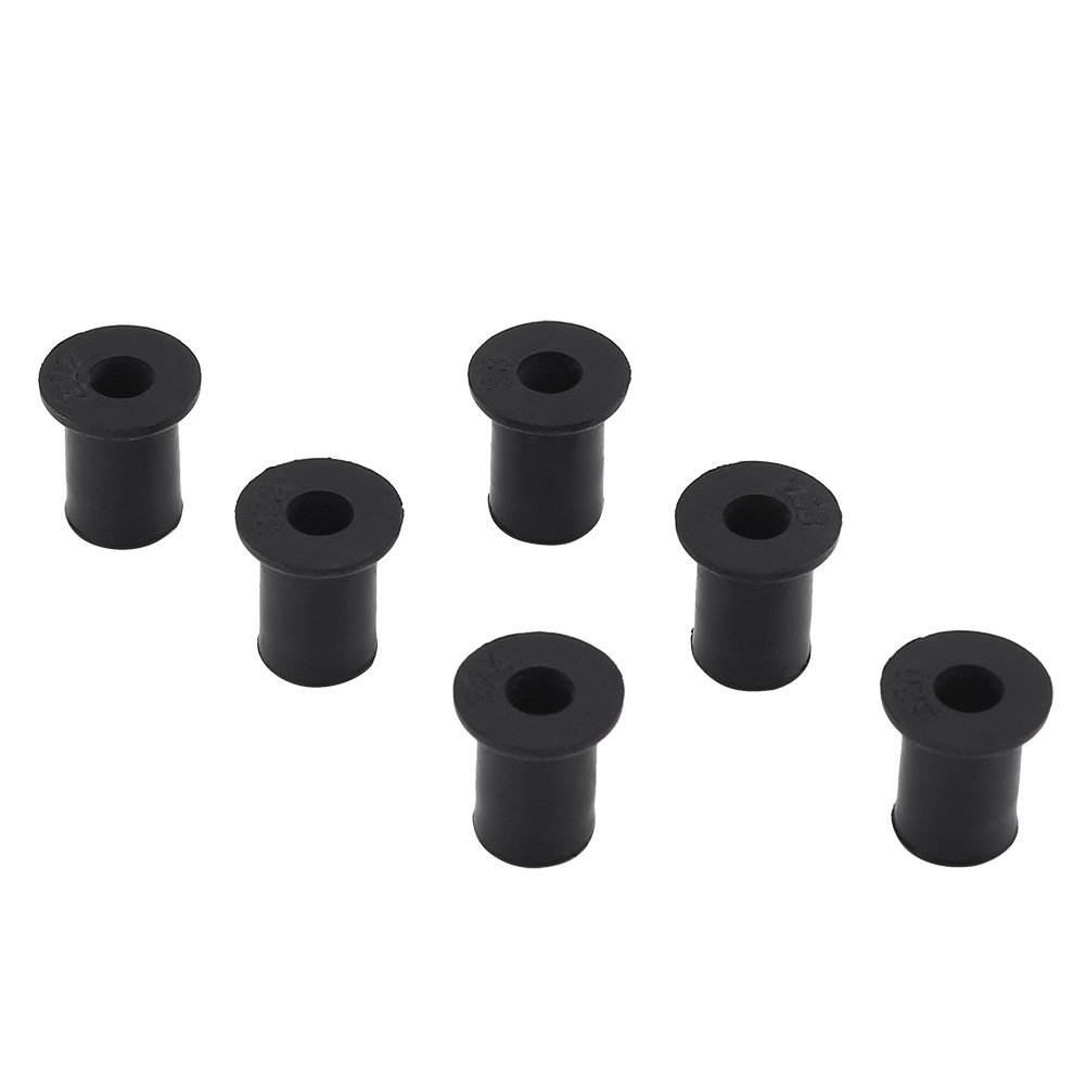 12pc Durable Metric Rubber Well Nuts Windshield Bolts for Motorcycles Kayak Canoe Boats (Diameter 5 mm,Fit for M5 Bolts)