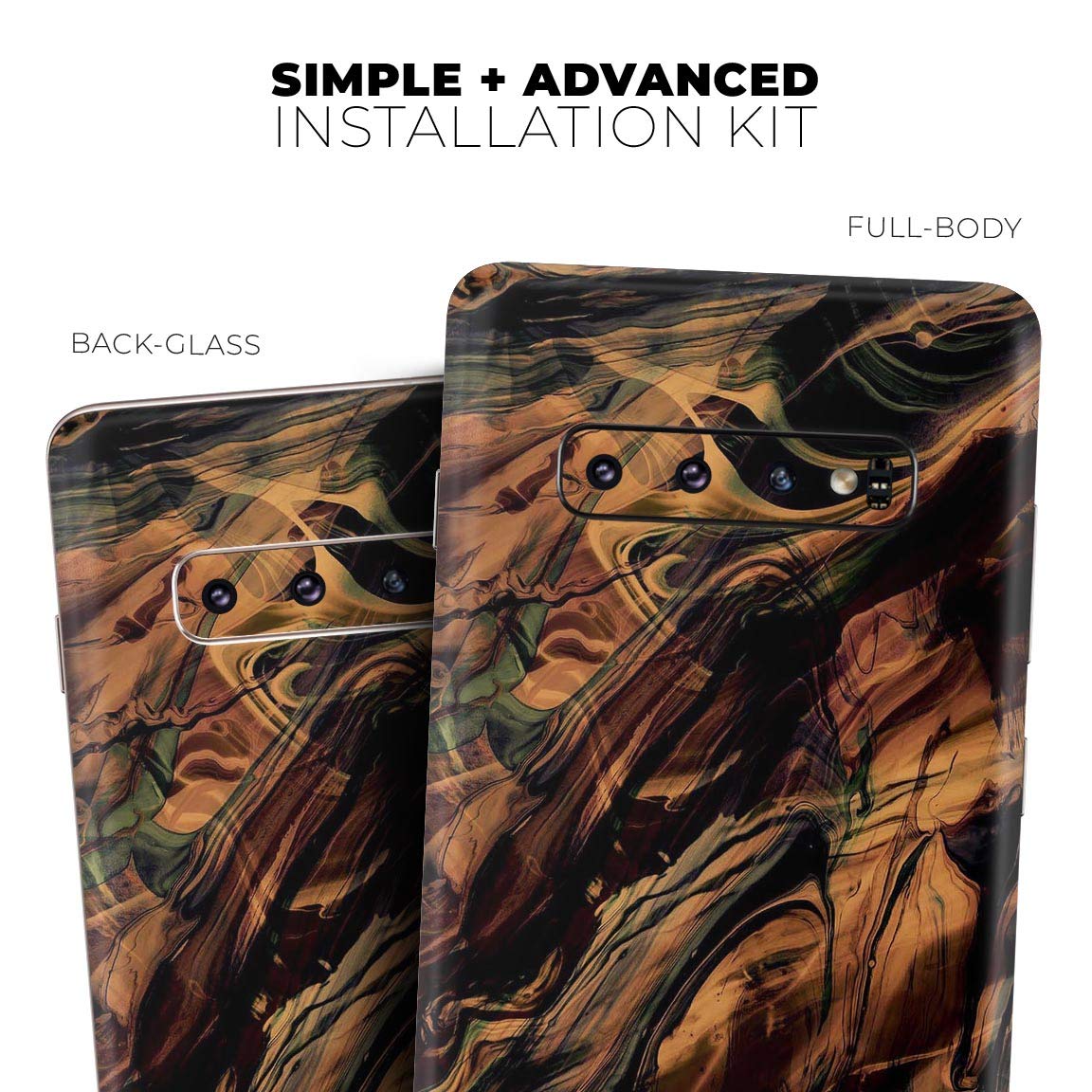 DesignSkinz Liquid Abstract Paint Remix V50 Protective Vinyl Decal Wrap Skin Cover Compatible with The Samsung Galaxy S20 (Screen Trim & Back Glass Skin)